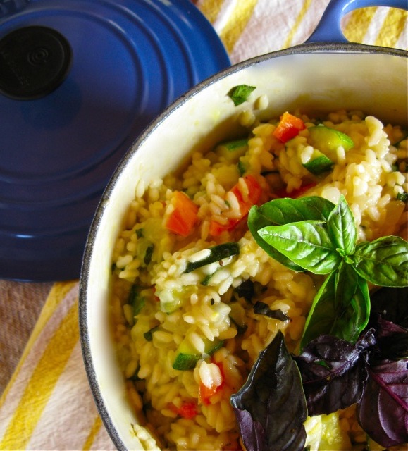 » Sweet Summertime Risotto with Zucchini, Basil & Golden Peppers ...