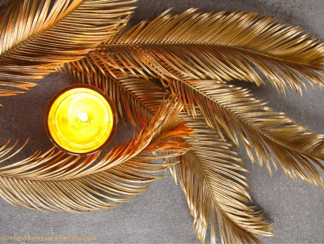 » The Gilded Table: Shimmering Gold Garden Remnants Make Holiday Dinner ...